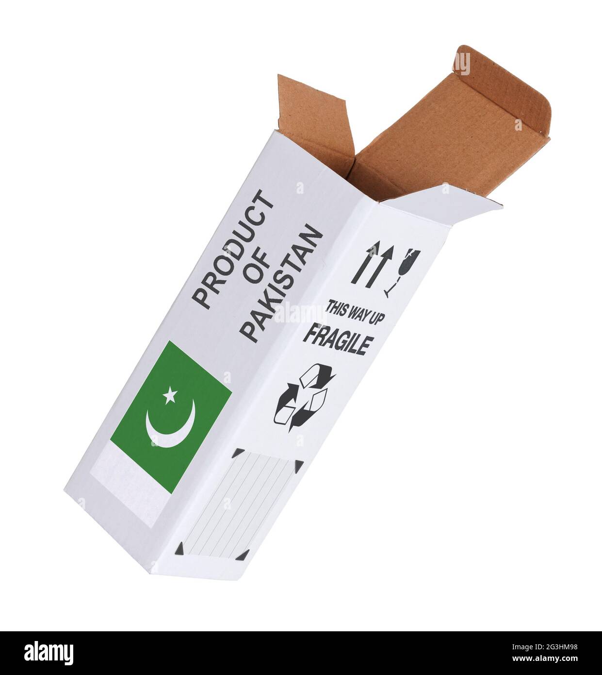 Concept of export - Product of Pakistan Stock Photo - Alamy