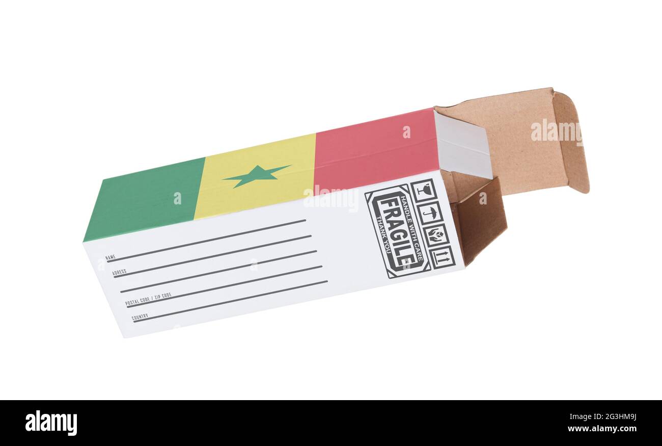 Concept of export - Product of Senegal Stock Photo - Alamy