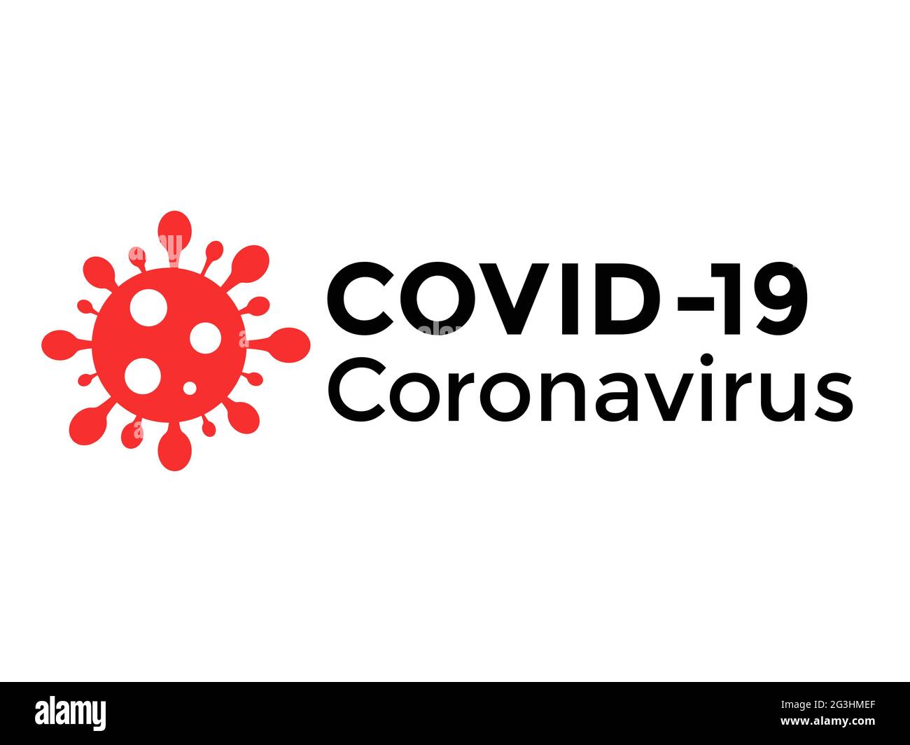 Covid-19 coronavirus logo design vector icon Stock Vector Image & Art ...