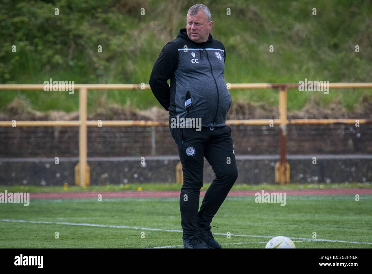 Barry, Wales 01 May 2021. JD Cymru Premier Championship Conference ...