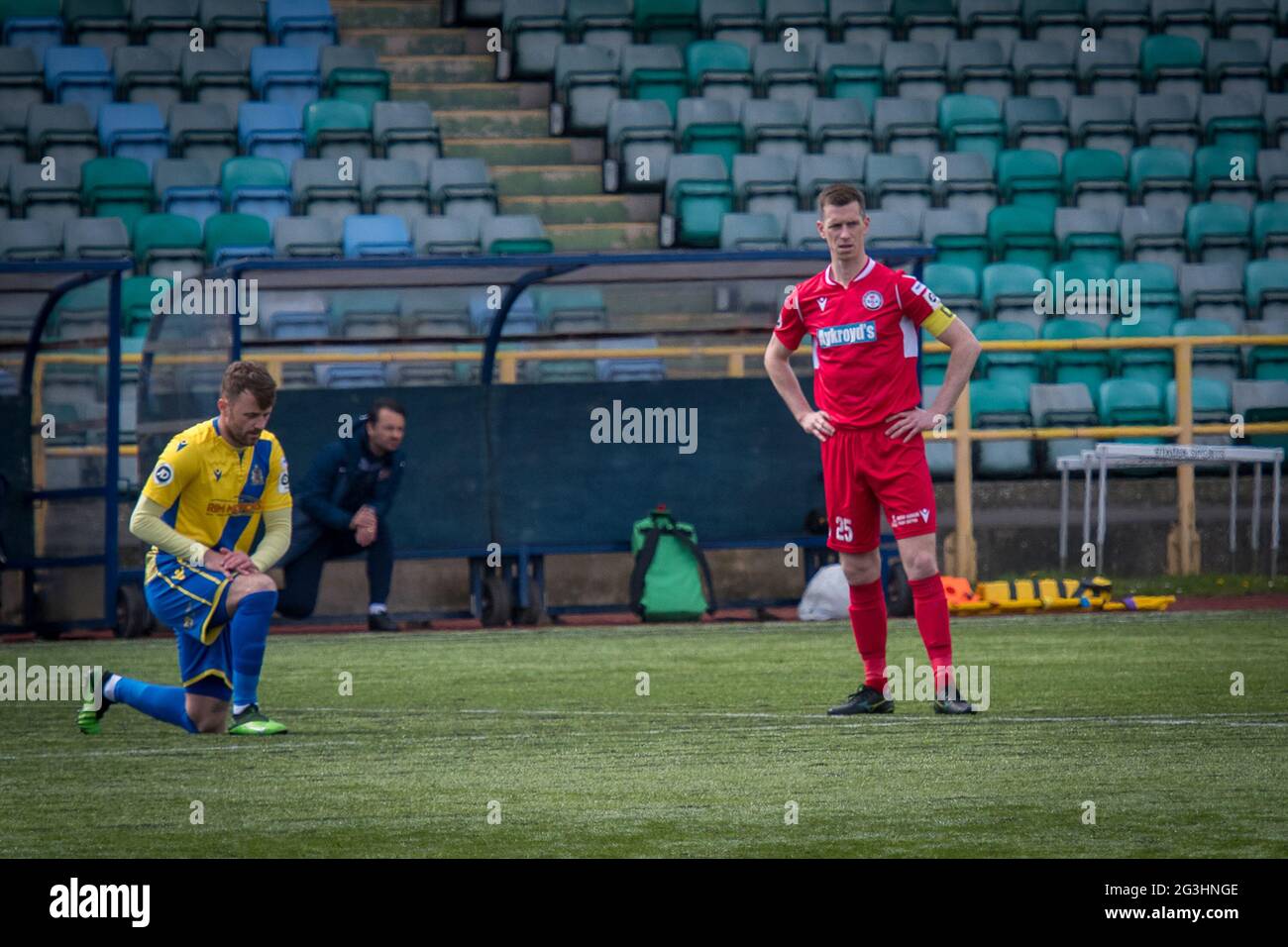 Barry, Wales 01 May 2021. JD Cymru Premier Championship Conference ...