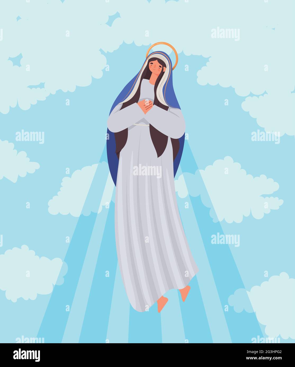 illustration of beautiful mary Stock Vector Image & Art - Alamy