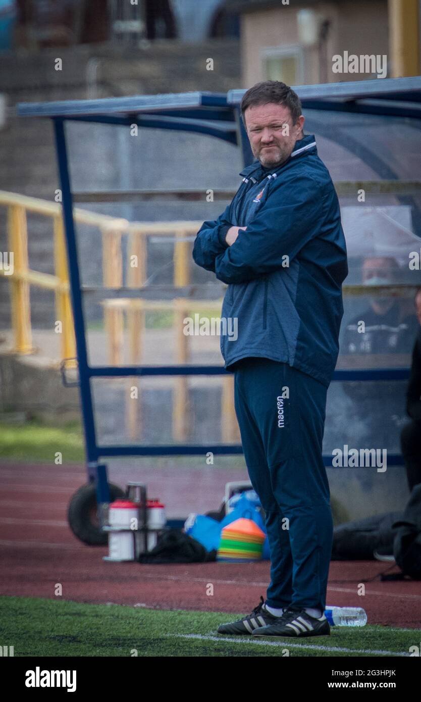 Barry, Wales 01 May 2021. JD Cymru Premier Championship Conference ...