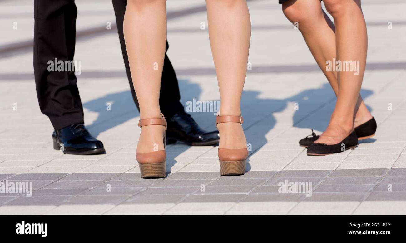 Legs of business people Stock Photo - Alamy