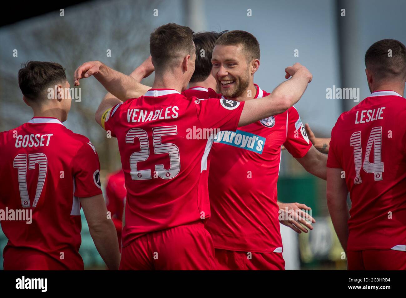 Barry, Wales 01 May 2021. JD Cymru Premier Championship Conference ...