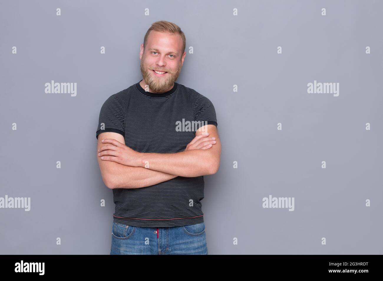 Bearded smiling man black hi-res stock photography and images - Alamy