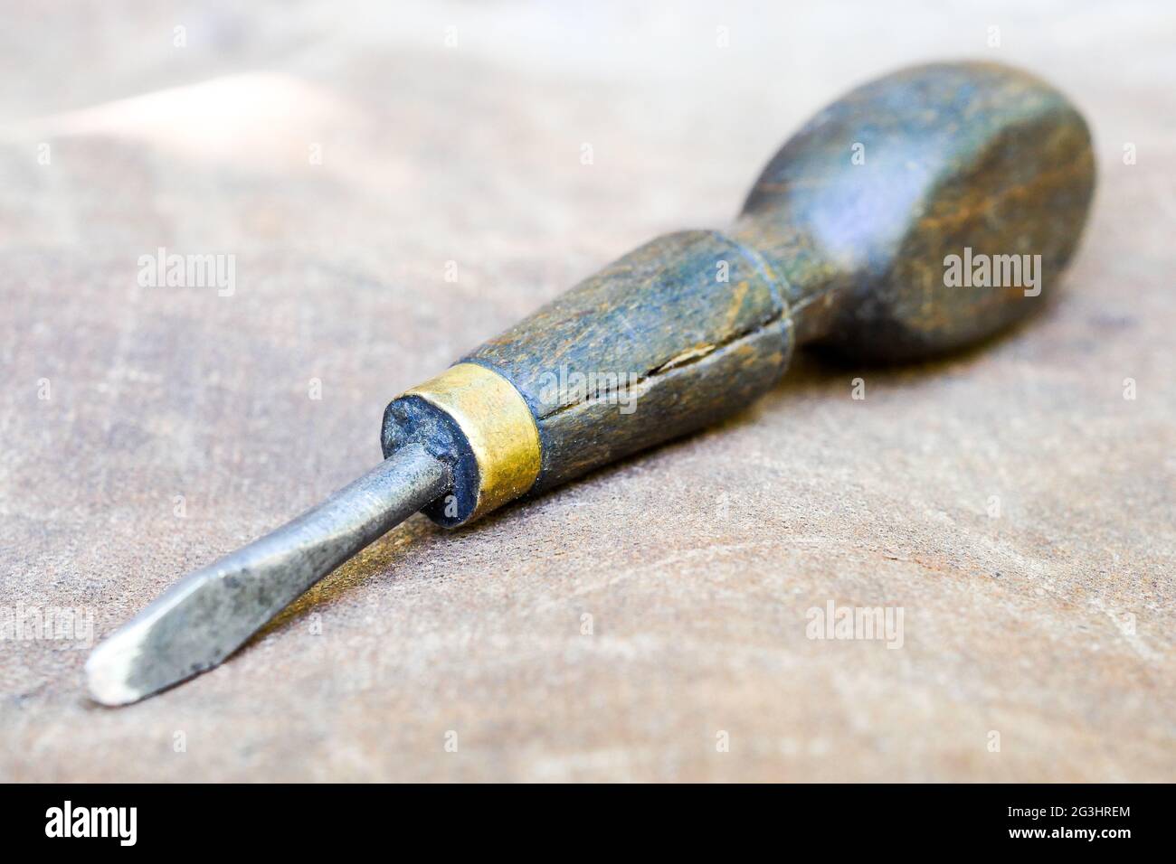 Vintage screwdriver, close-up view, France Stock Photo - Alamy