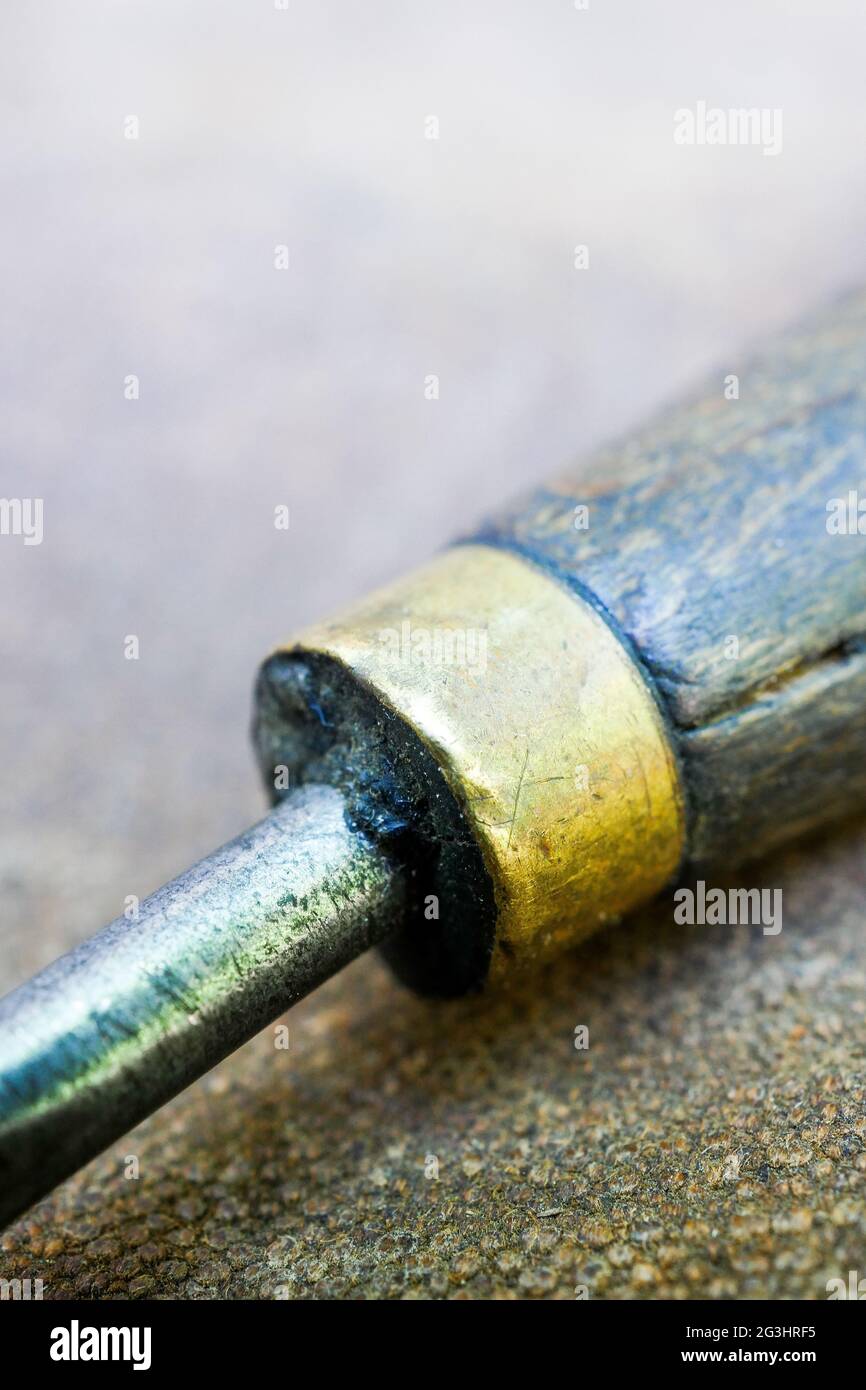 Vintage screwdriver, close-up view, France Stock Photo - Alamy