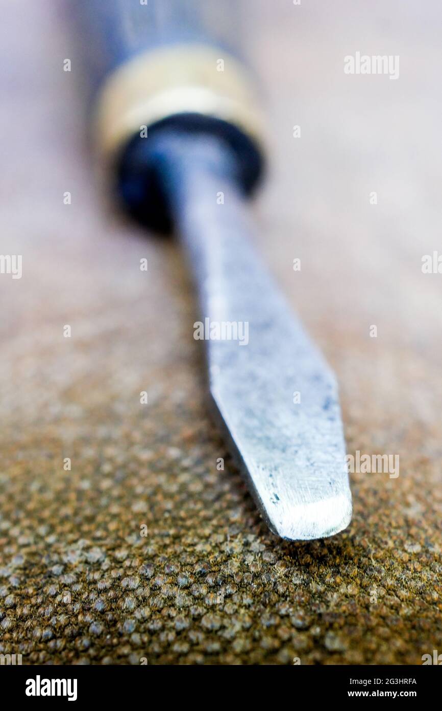 Vintage screwdriver, close-up view, France Stock Photo - Alamy