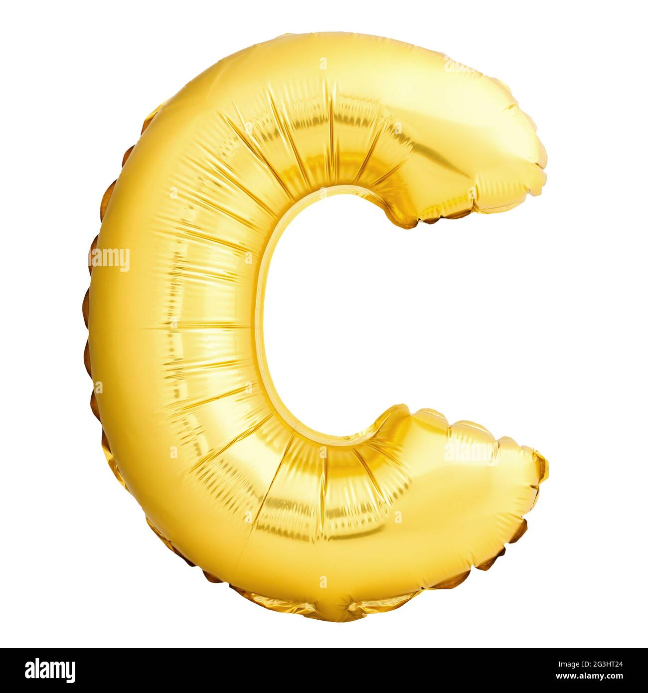 Letter C made of inflatable balloon isolated on white Stock Photo - Alamy