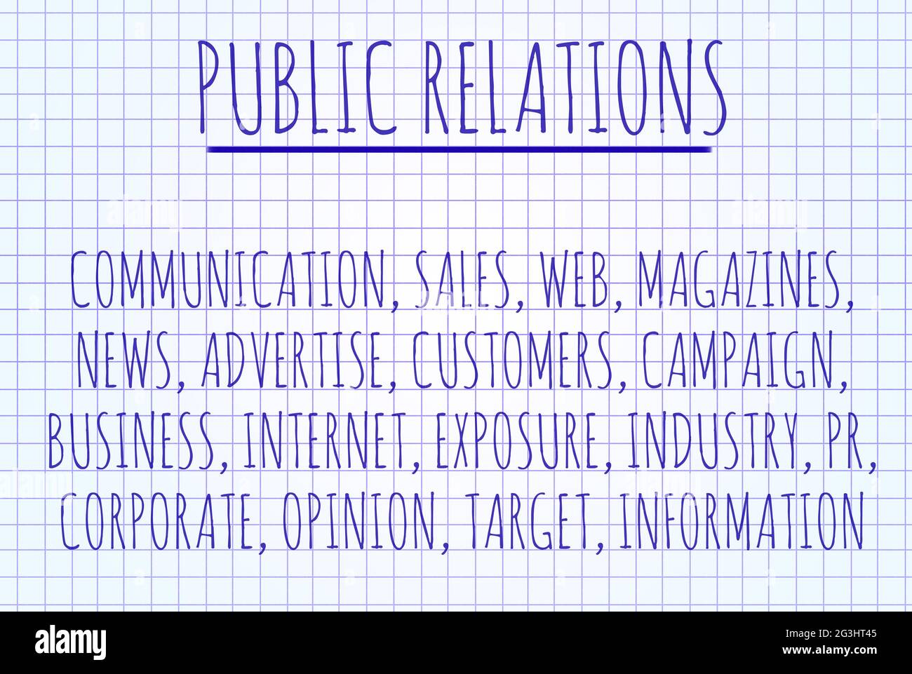 Public relations word cloud Stock Photo - Alamy