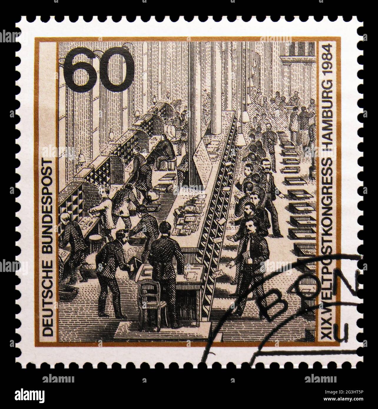 MOSCOW, RUSSIA - APRIL 15, 2021: Postage stamp printed in Germany shows ...