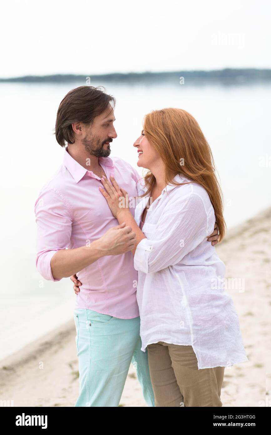 Mature couple romance outdoors summer hi-res stock photography and ...