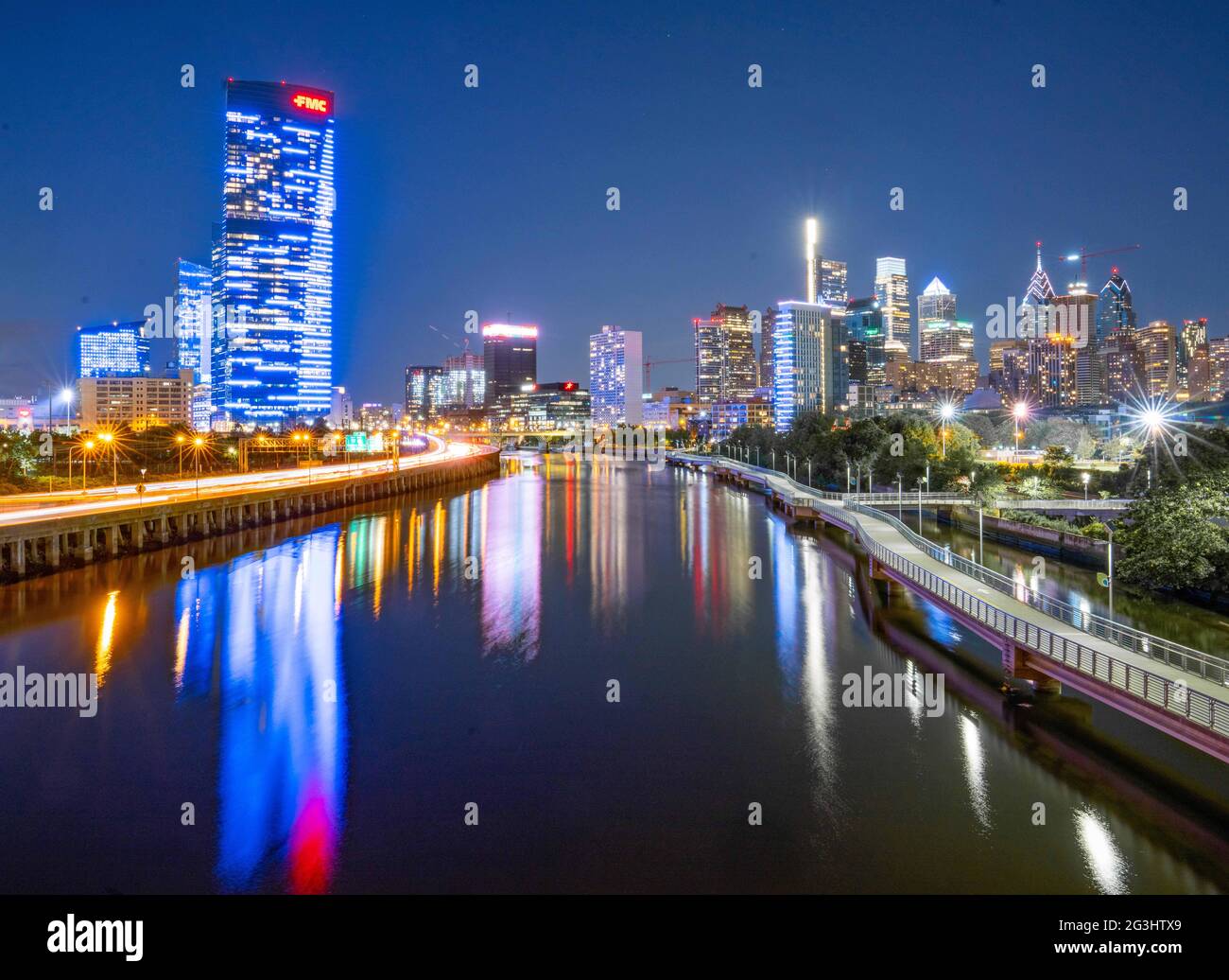 Philadelphia, Pennsylvania, USA. 16th June, 2021. The FMC Tower ...