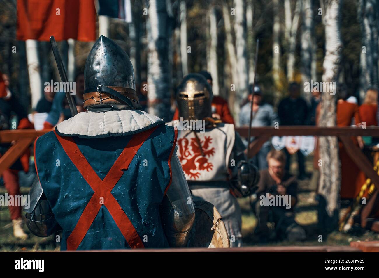 Knights jousting training hi-res stock photography and images - Alamy