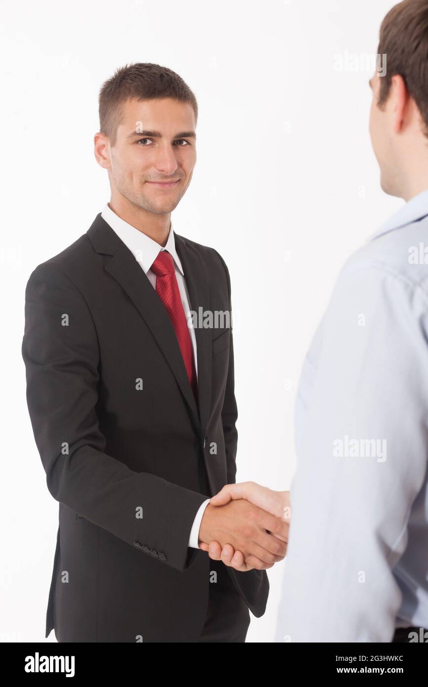 Handshake corporate partnership office hi-res stock photography and images - Alamy