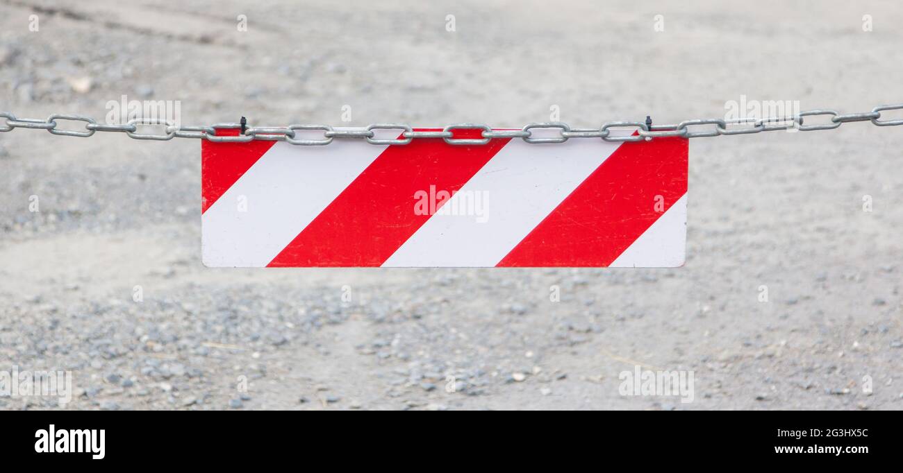 Red forbidden access sign Stock Photo - Alamy