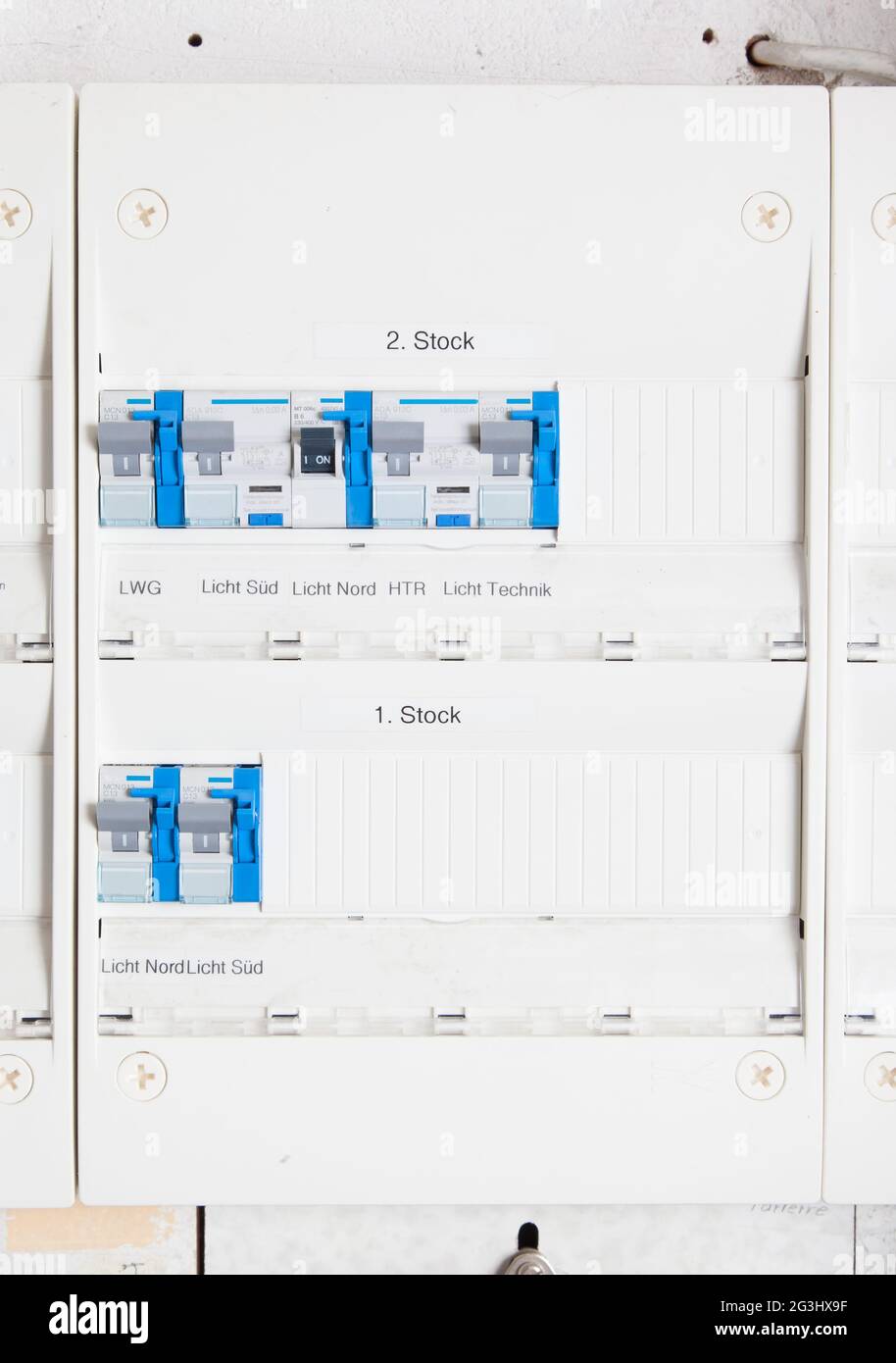 Old german fusebox hi-res stock photography and images - Alamy