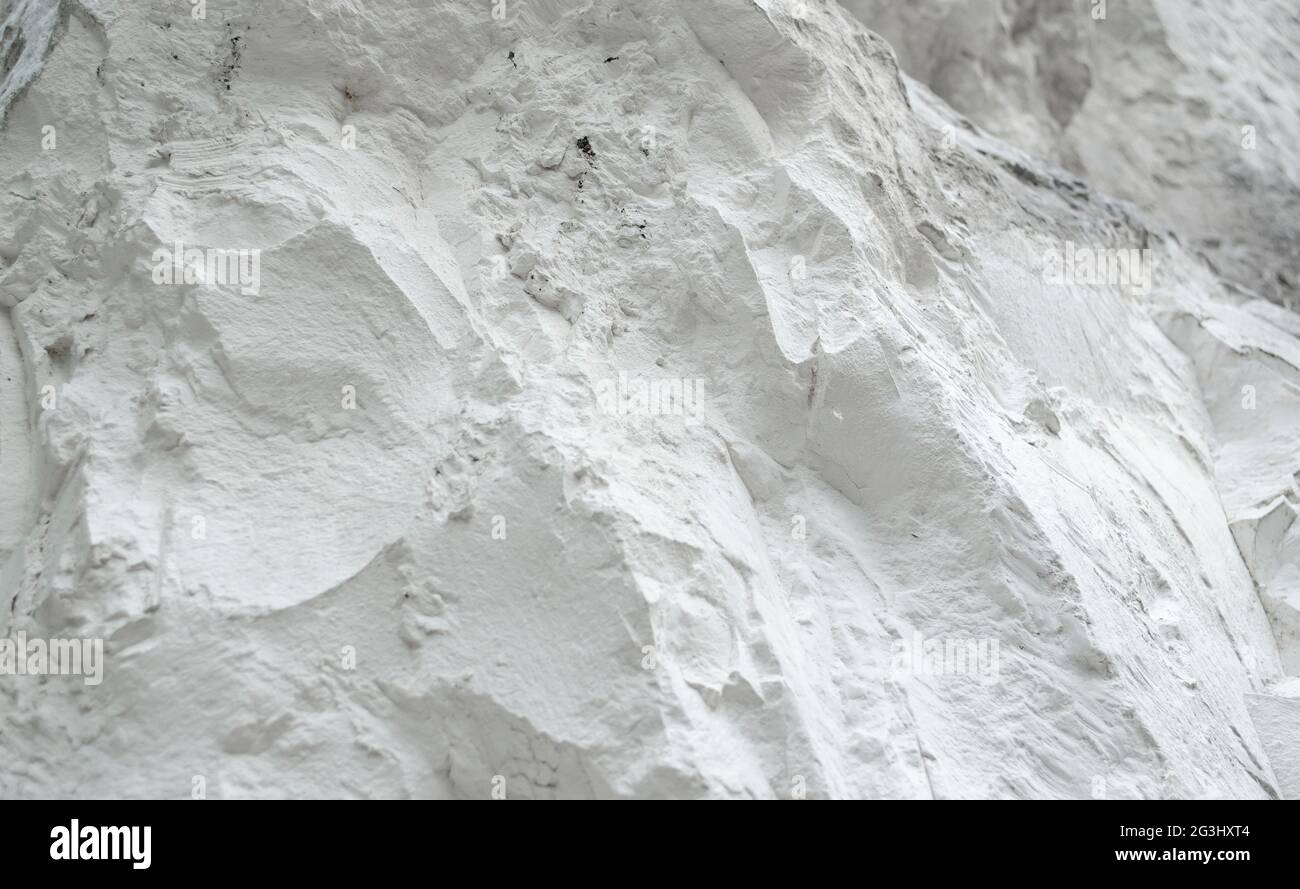 Chalk mining. Limestone quarry. Opencast mining. Chalk hills. Chalk ...