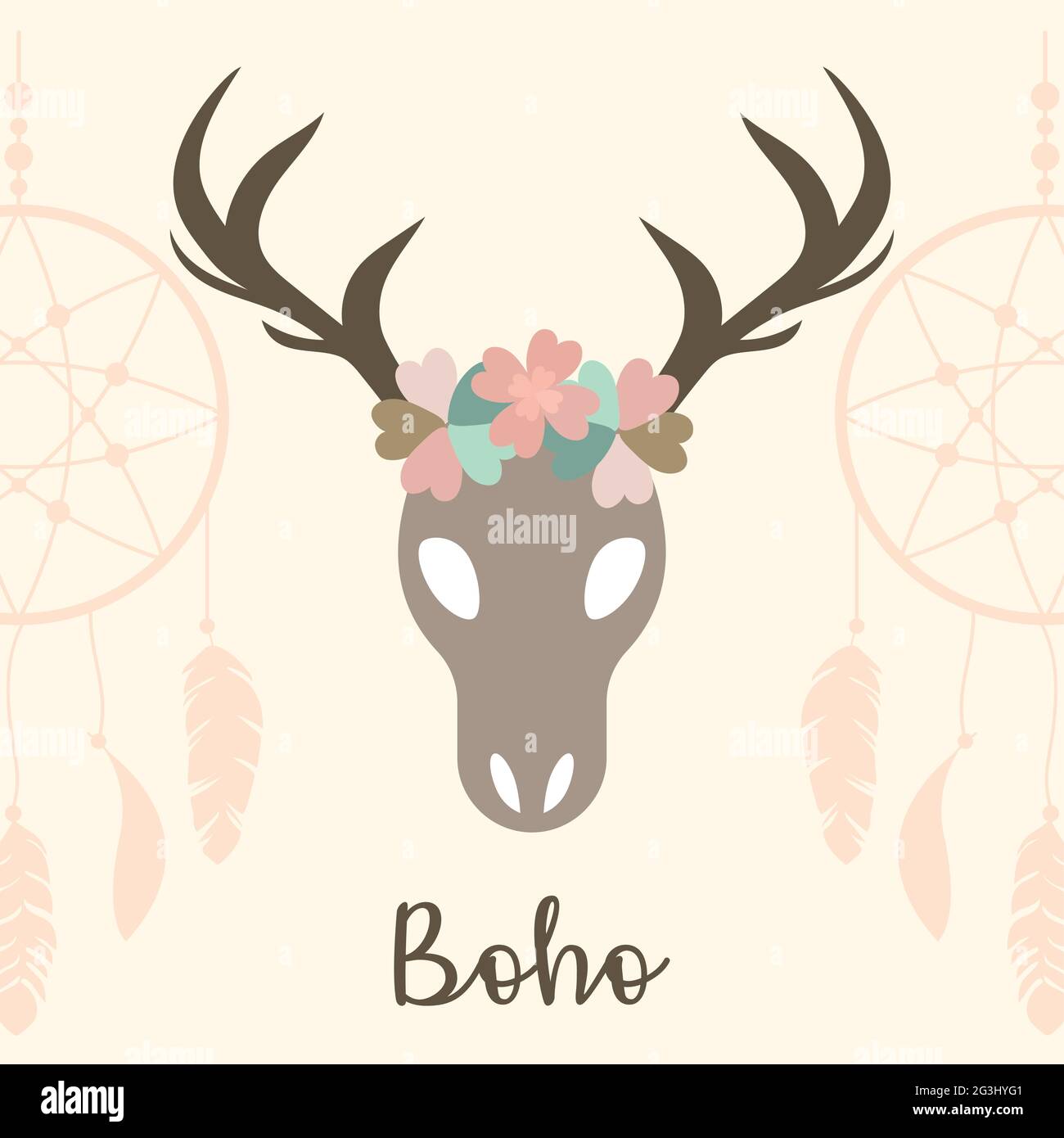 boho style poster Stock Vector Image & Art - Alamy
