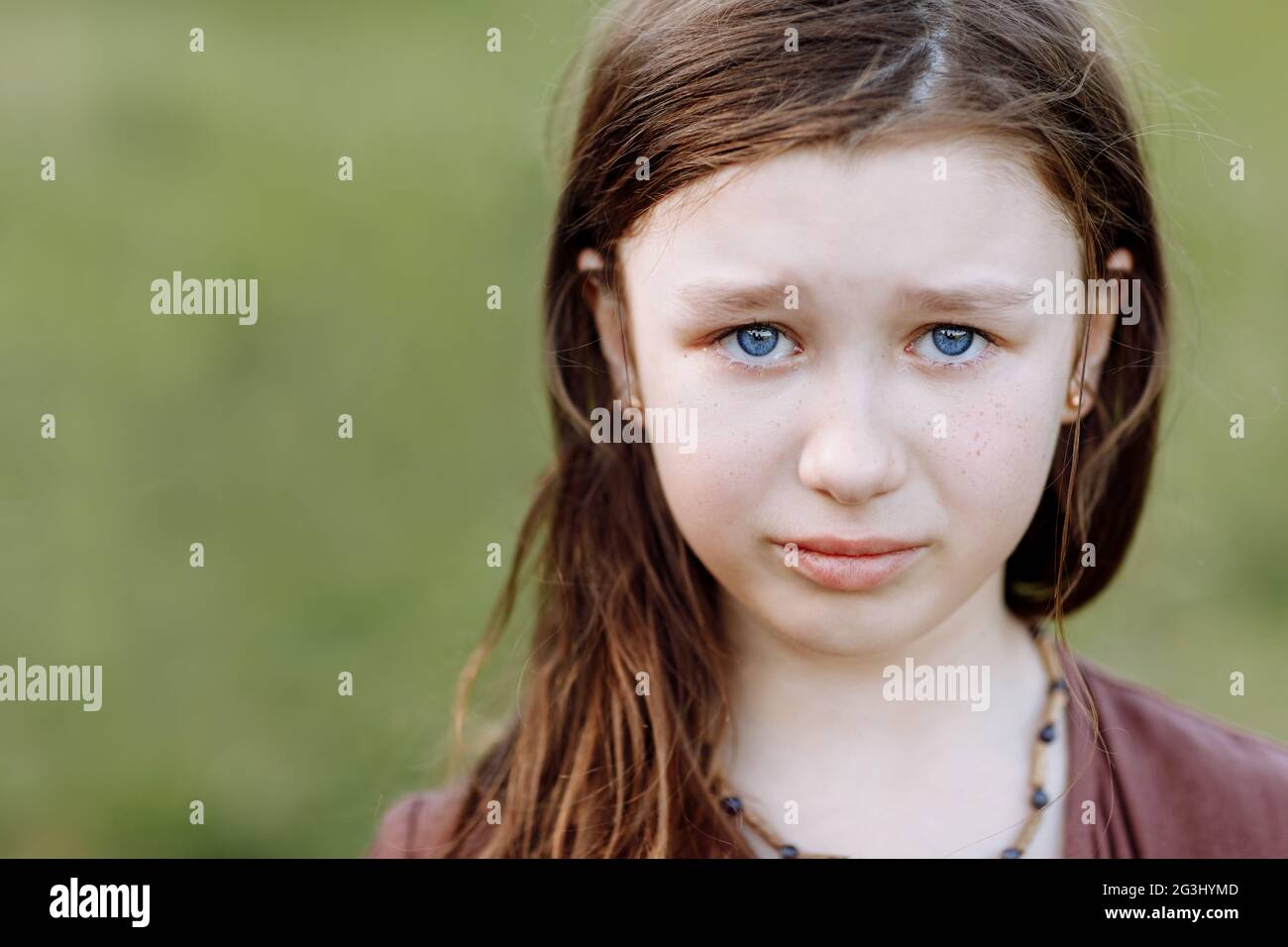 Blue Sad Crying Face