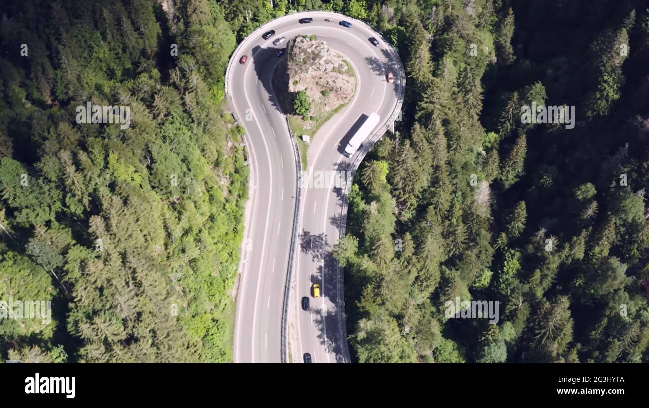 Aerial view scenic highway between hi-res stock photography and images ...