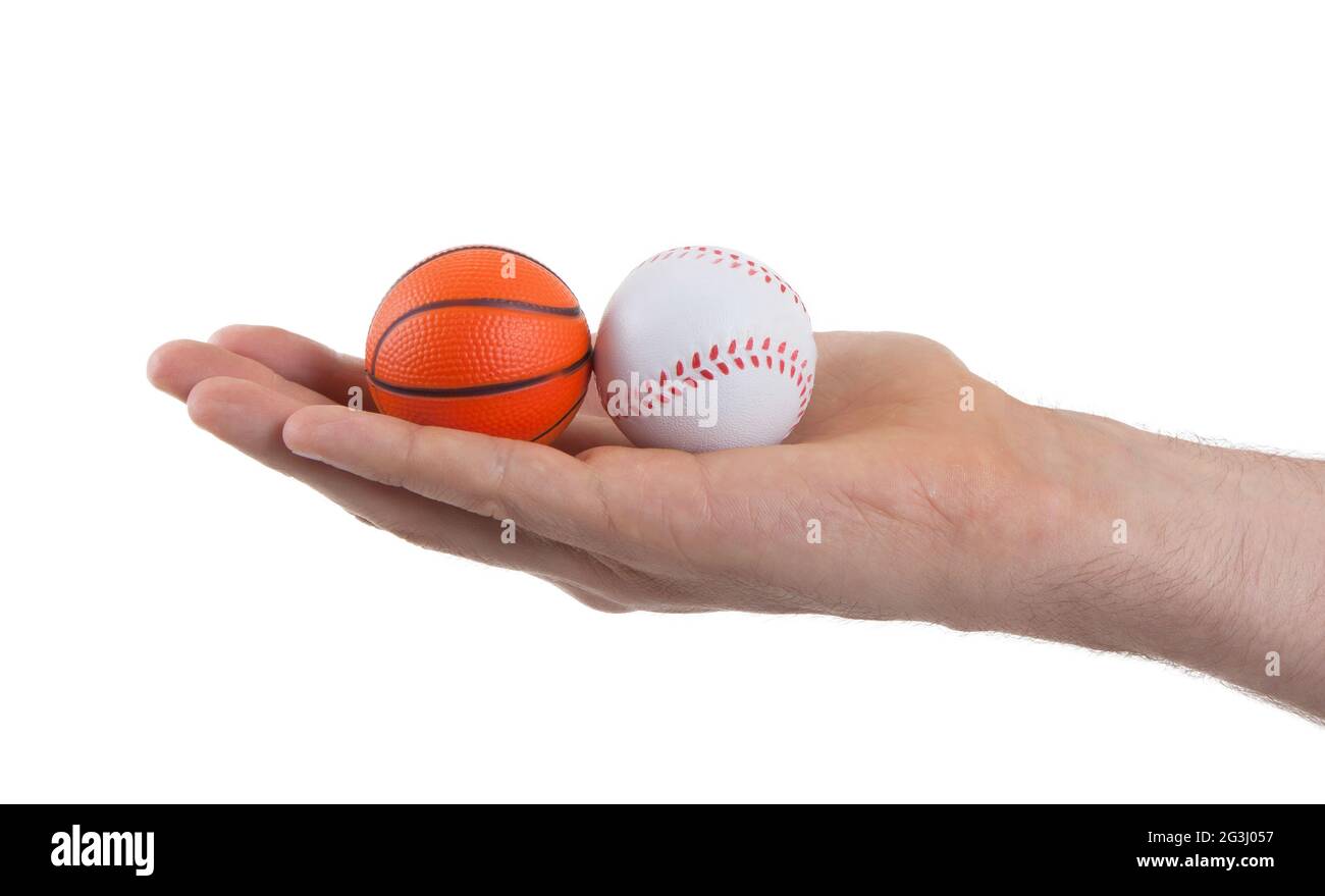 Small toy balls isolated Stock Photo - Alamy