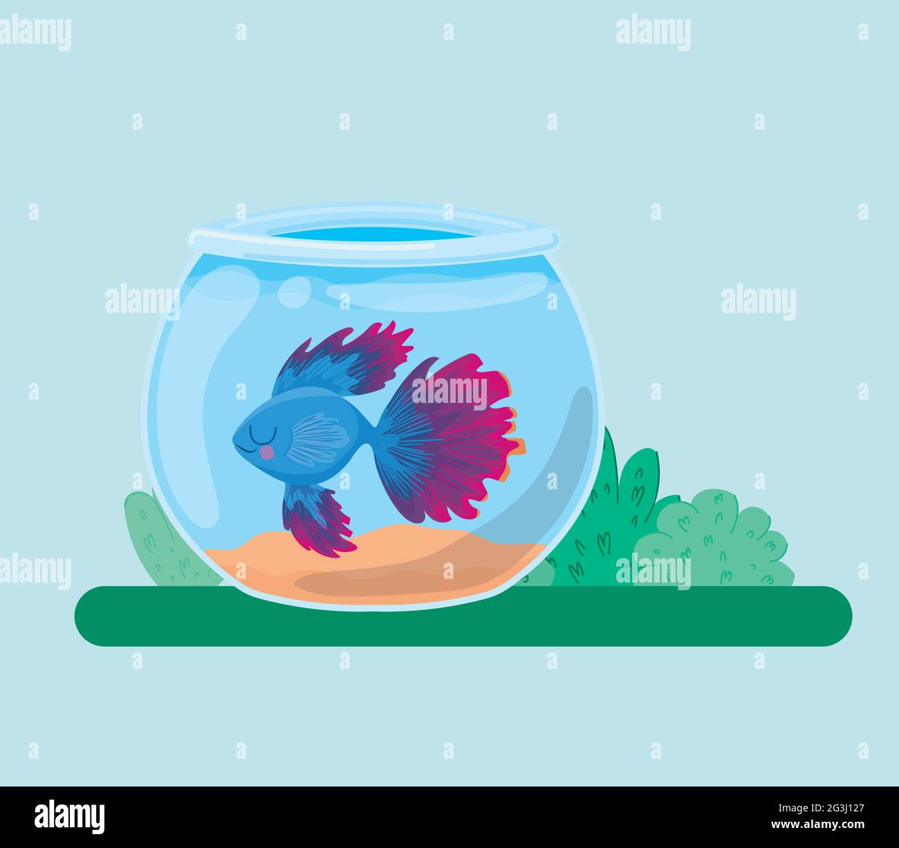 pretty fish illustration Stock Vector Image & Art - Alamy