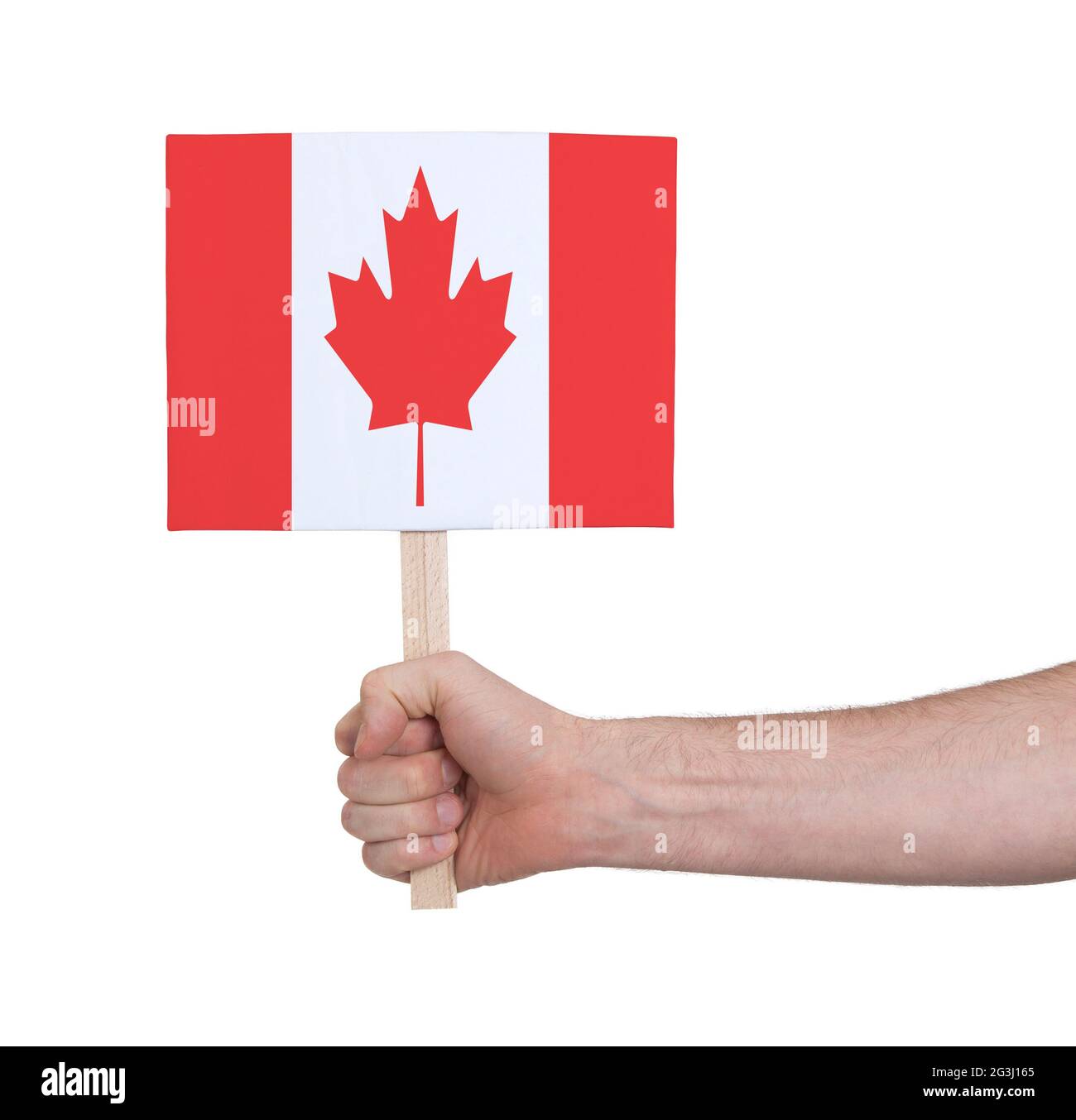 Hand holding canada flag Cut Out Stock Images & Pictures - Alamy
