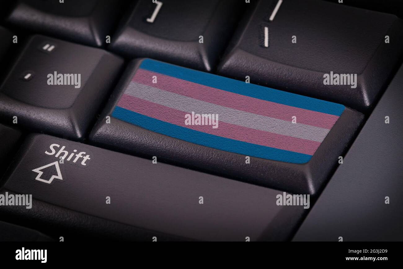 Flag on keyboard Stock Photo - Alamy