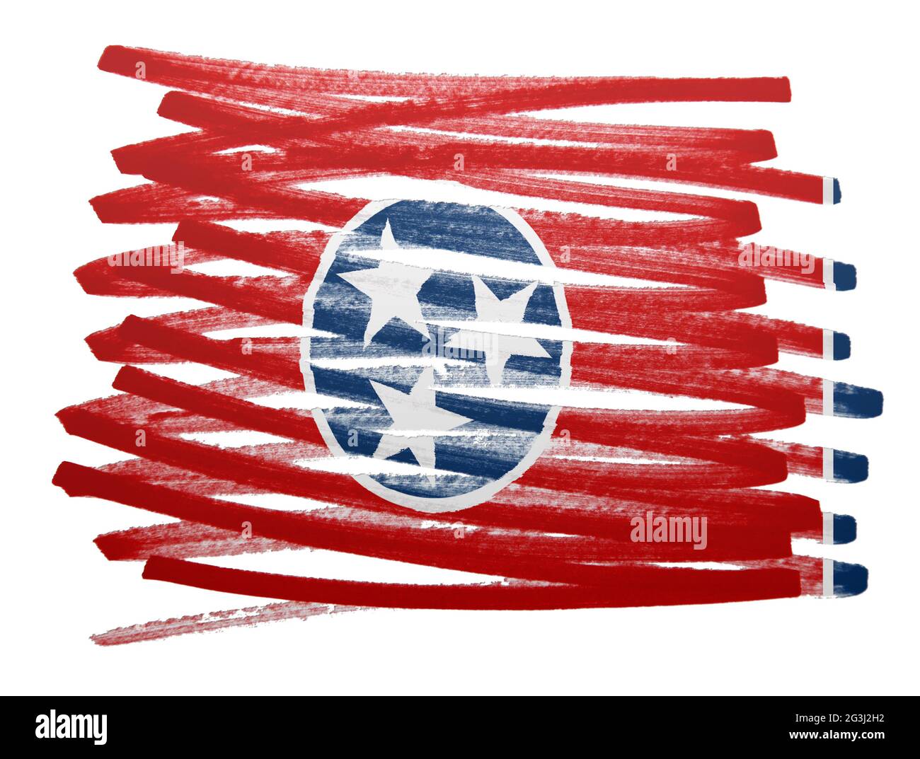 Tennessee line art map hi-res stock photography and images - Alamy