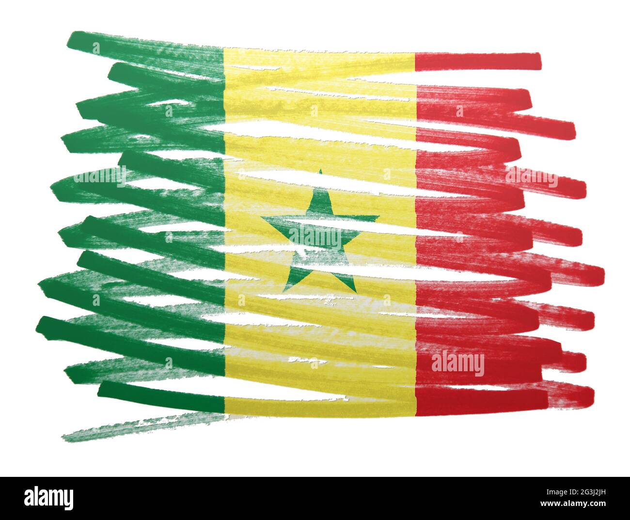 Flag illustration - Senegal Stock Photo - Alamy