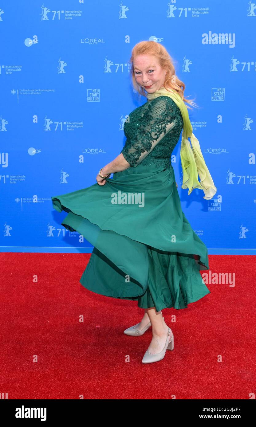 Berlin, Germany. 16th June, 2021. The actress Rike Eckermann comes to ...