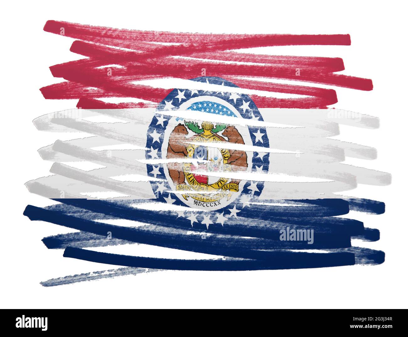 Missouri state line sign hi-res stock photography and images - Alamy