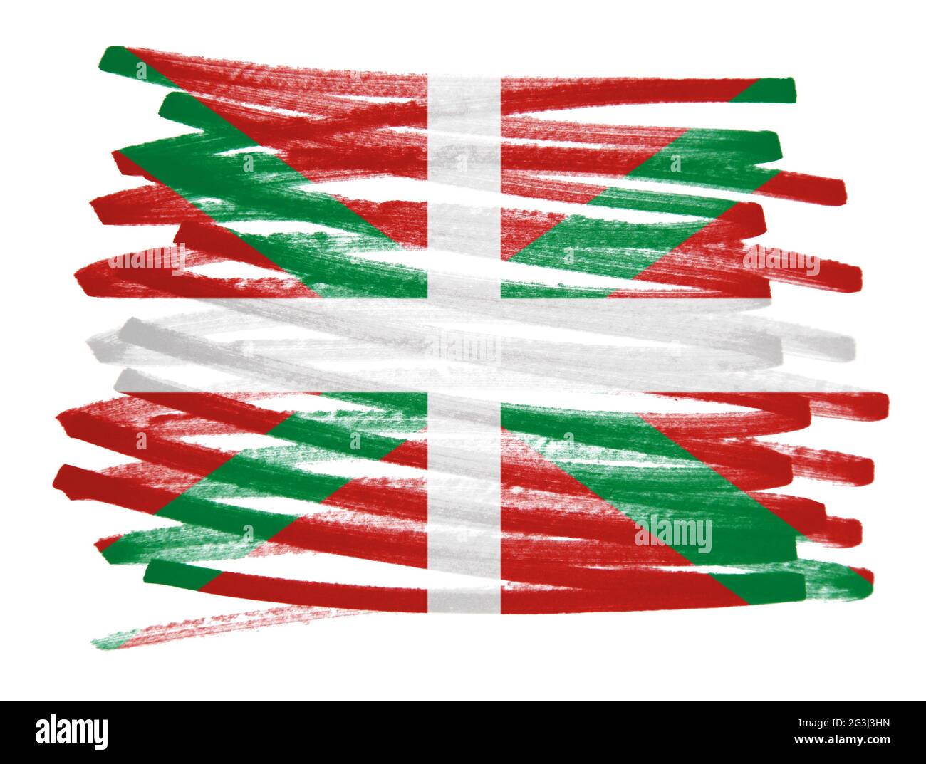 Flag illustration - Basque Country Stock Photo - Alamy