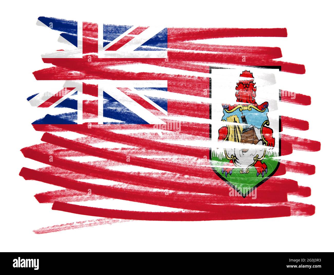 Flag illustration - Bermuda Stock Photo - Alamy