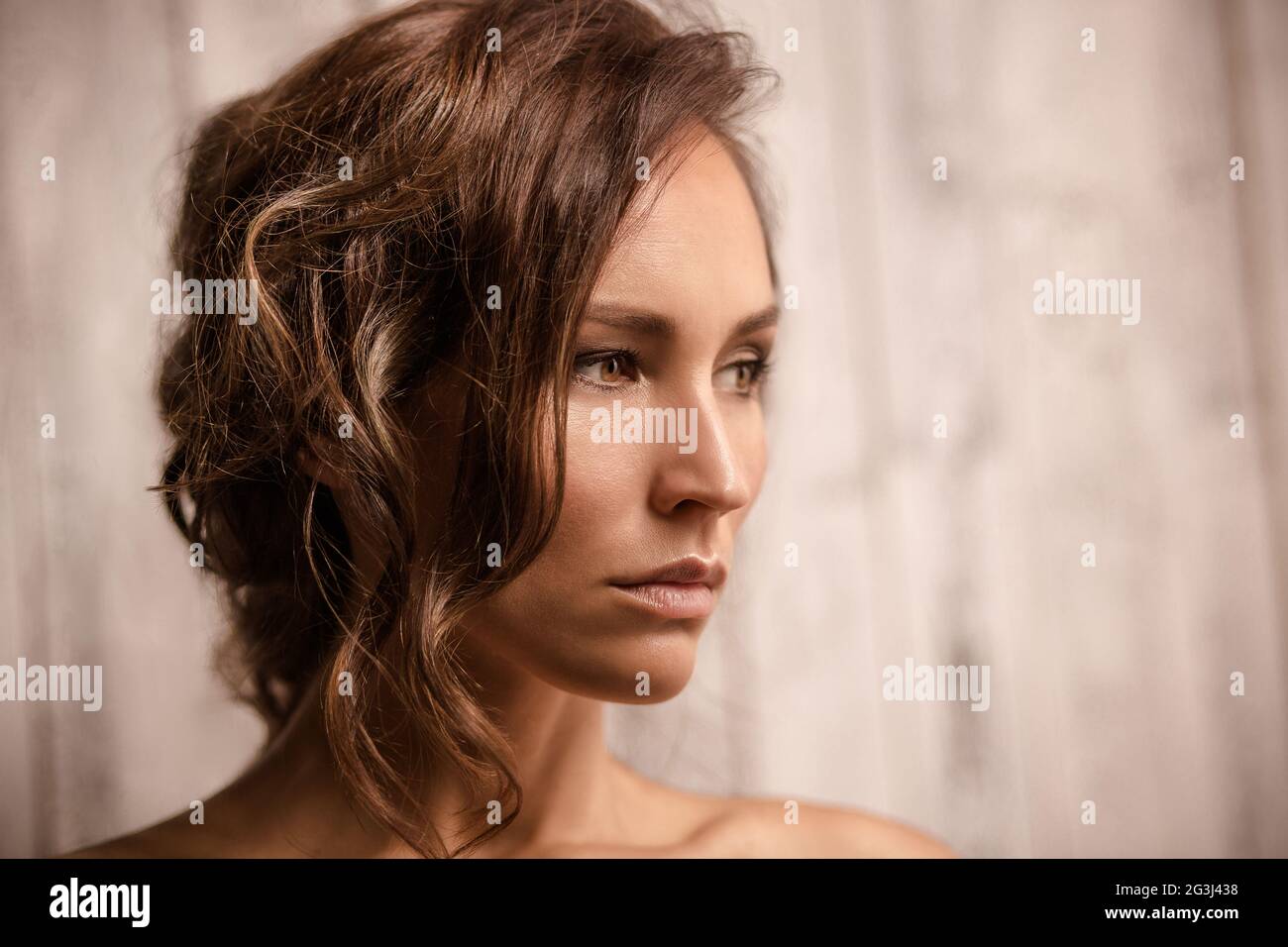 Portrait of professional model girl Stock Photo - Alamy