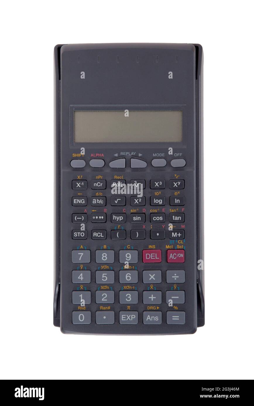 Digital pocket calculator Cut Out Stock Images & Pictures - Alamy