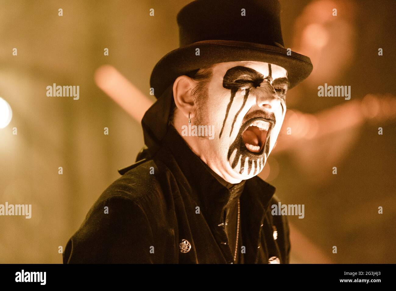 Copenhagen, Denmark. 10th, August 2019. The Danish heavy metal vocalist ...