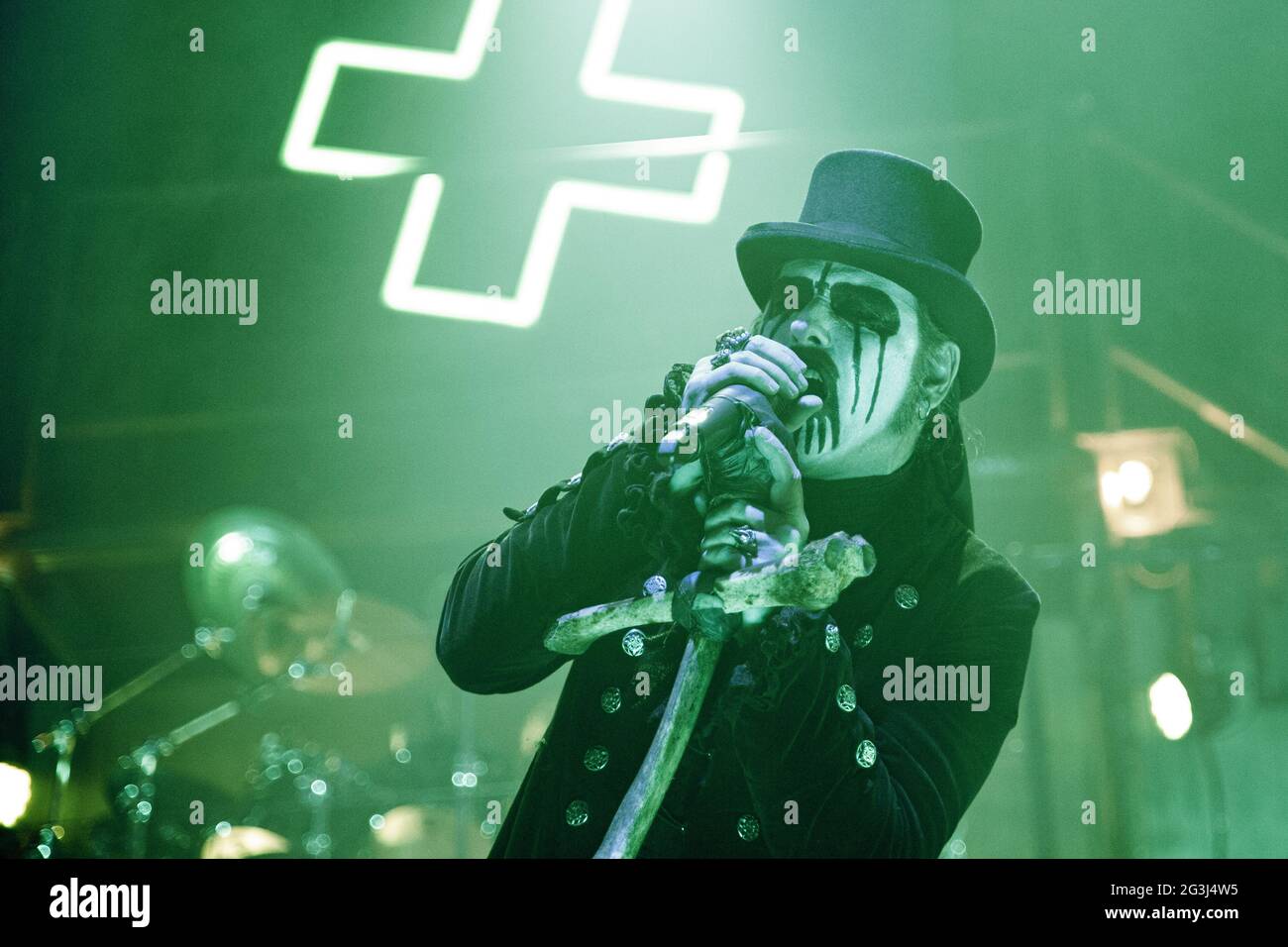 Copenhagen, Denmark. 10th, August 2019. The Danish heavy metal vocalist ...