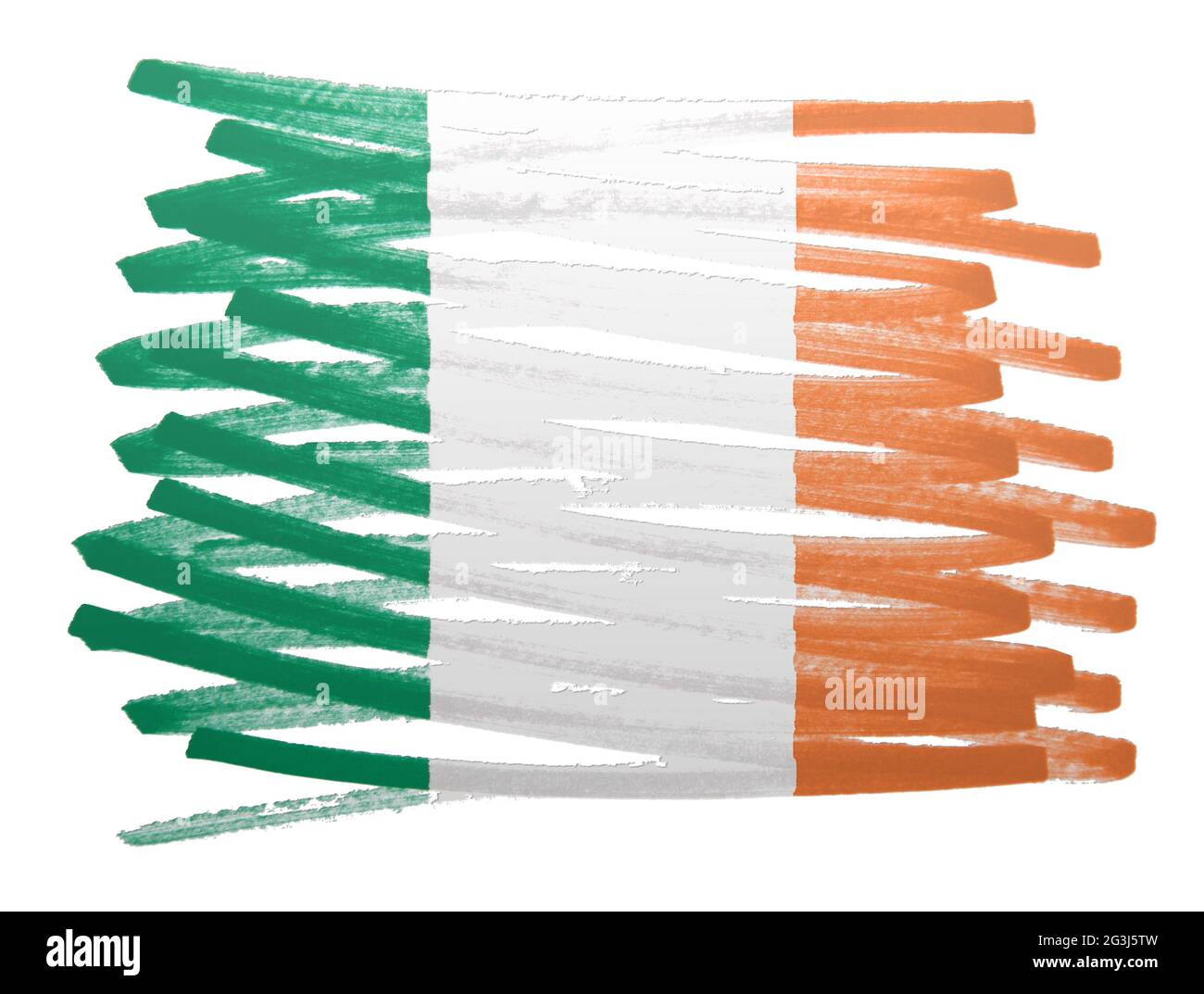 Flag illustration - Ireland Stock Photo - Alamy