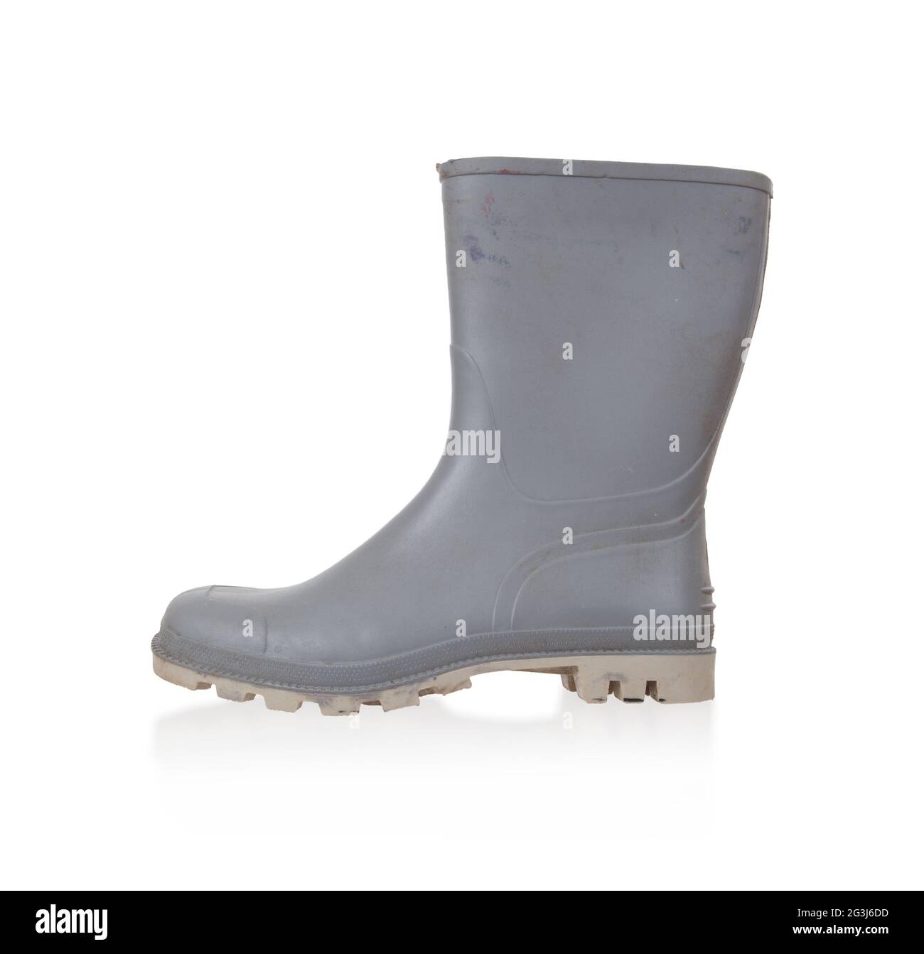Old rubber boot isolated Stock Photo - Alamy