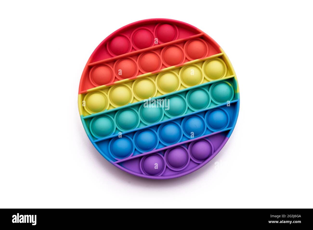 colorful pop it toy isolated on white background Stock Photo - Alamy