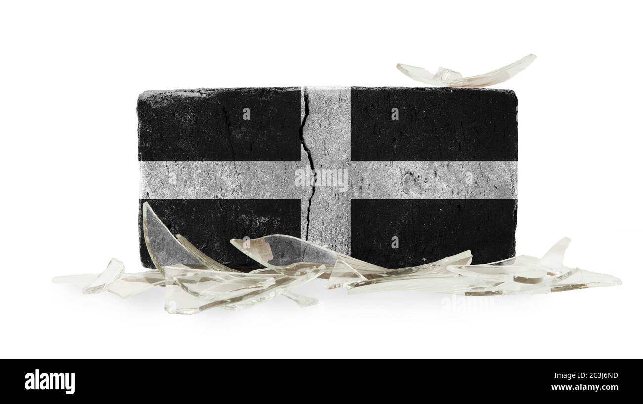 Rough broken brick Stock Photo - Alamy