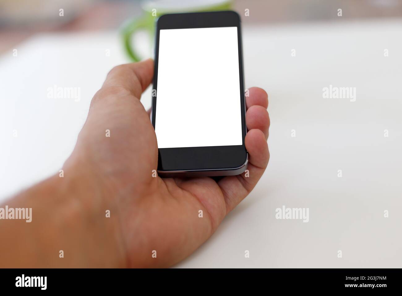Smart Phone on Hand Stock Photo - Alamy