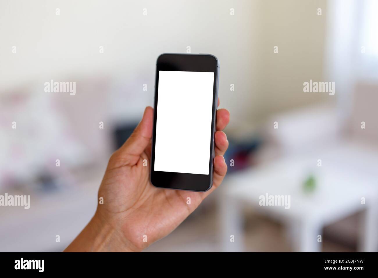 Smart Phone on Hand Stock Photo - Alamy
