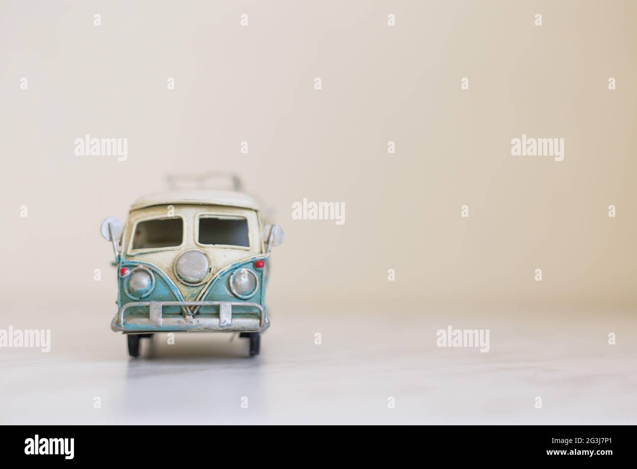 Vintage Bus Toy Stock Photo - Alamy