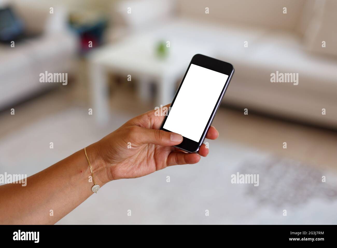 Smart Phone on Hand Stock Photo - Alamy