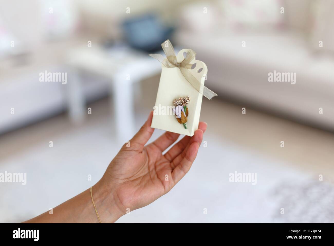 Hand Crafted Gift Box Stock Photo - Alamy
