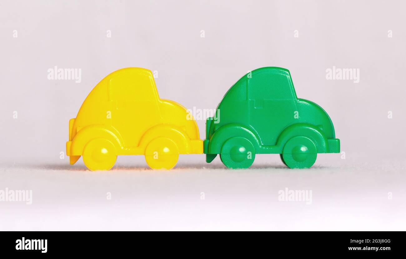 Toy cars isolated Stock Photo - Alamy